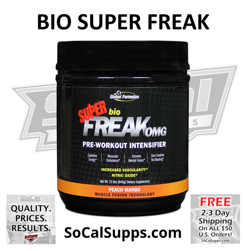 BIO SUPER FREAK: Pre-Workout Intensifier - SoCalSupps.com