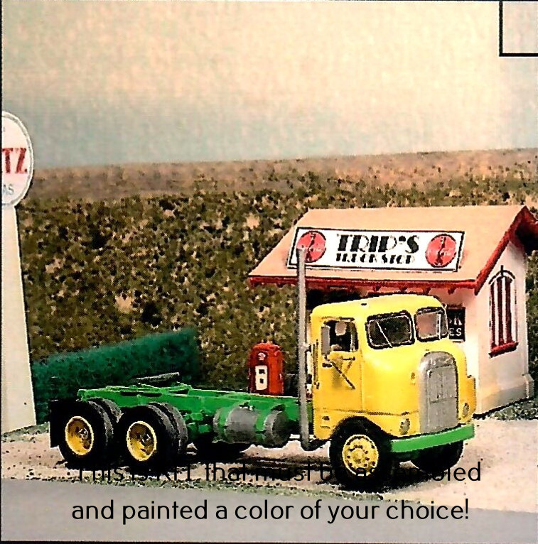 HO 1:87 Sylvan V-363 - 1951-55 Freightliner Bubblenose Tandem Axle Long ...