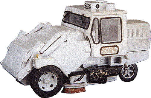 HO 1/87 Custom Finishing # 7092 Road/Curb Street Sweeper - Tri-cycle ...