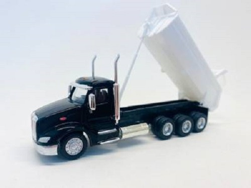 HO 1:87 Promotex # 6600 Peterbilt 579 Dump Tri-Axle Truck - BLACK ...