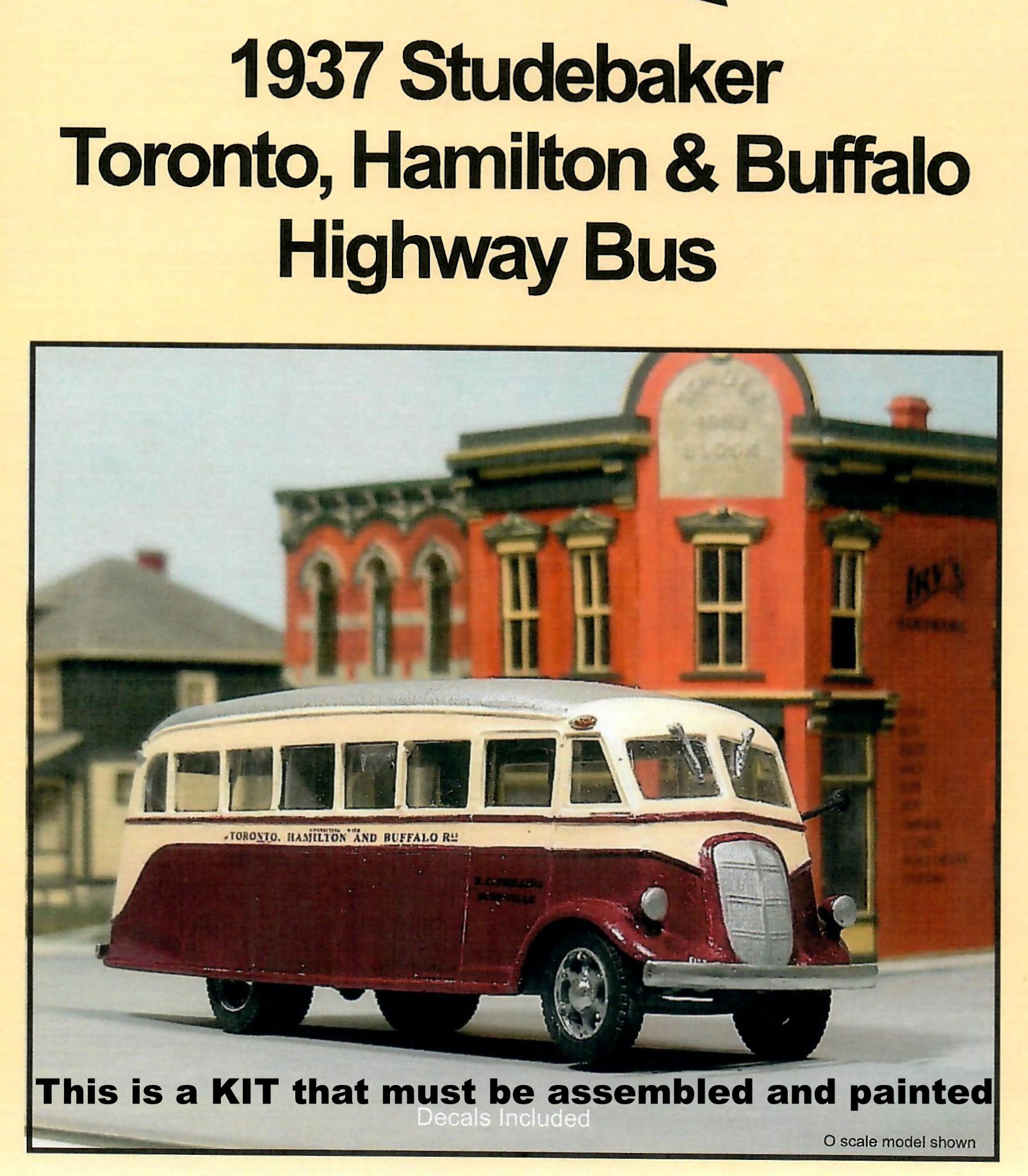 HO 1:87 Sylvan SE-11 - 1937 Studebaker Highway Bus KIT - Truck Stop ...