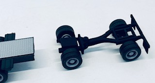 HO 1:87 Promotex # 5521 Lowboy Single Axle Booster W/Integrated rear ...