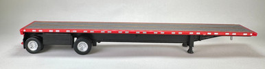 HO 1:87 HO Logistics 478 - 48' Highboy Flatbed Trailer Spread axle- RED ...