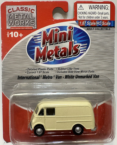HO 1:87 Classic Metal Works 30361 -International Metro Van - WHITE ...