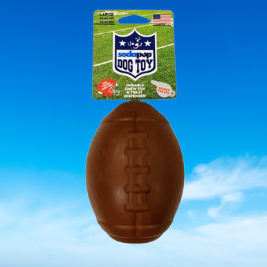 Football Rubber Chew Toy & Treat Dispenser