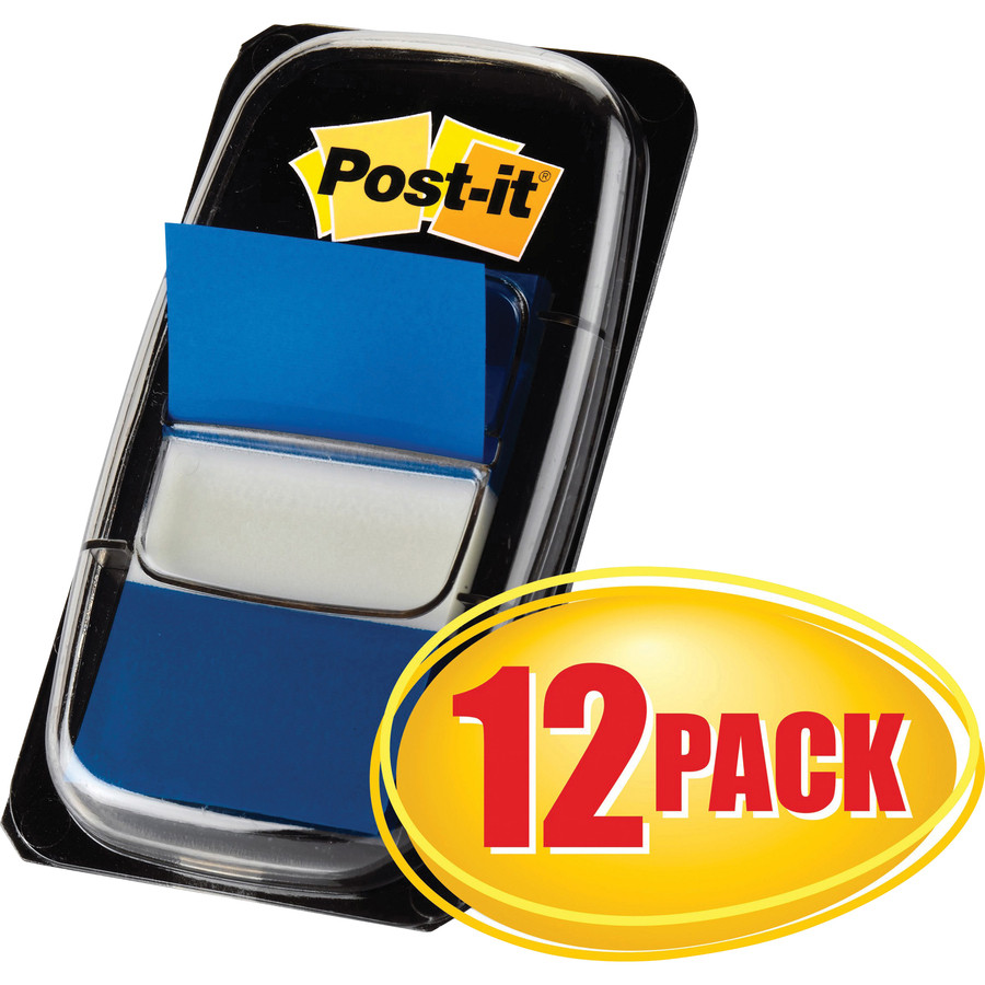 Post-it Blue Flag Value Pack - 12 Dispensers - Miguel's Copier