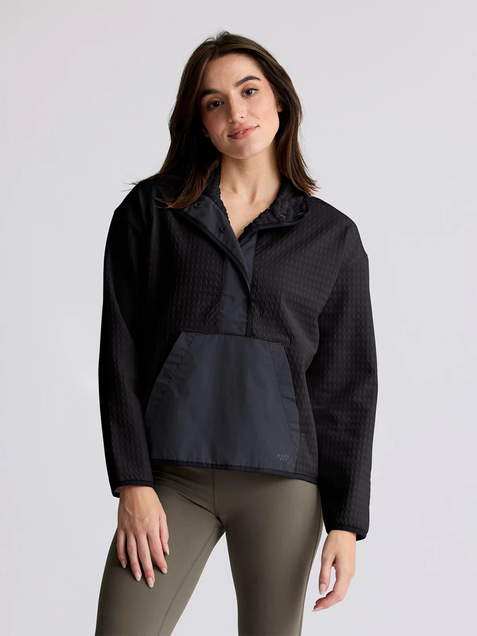 Women's Gridback Fleece Snap Pullover - Coastal Outfitters