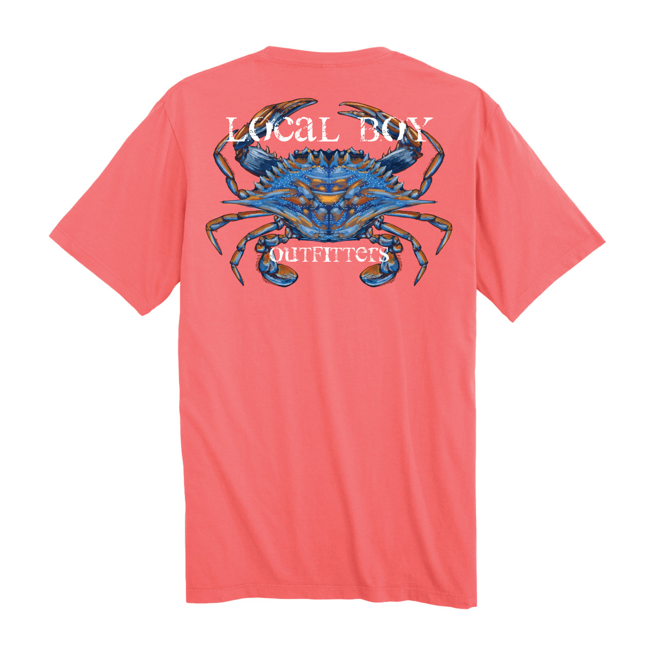 Painted Blue Crab SS Tee | Coastal Style Tee by Local Boy