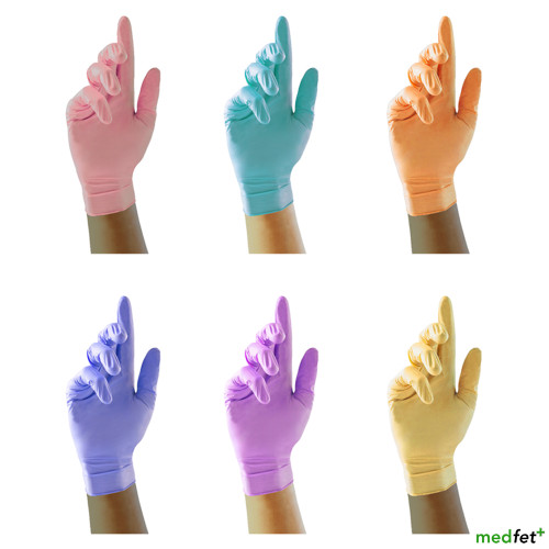Nitrile Gloves (Special Colours) - MedFetUK