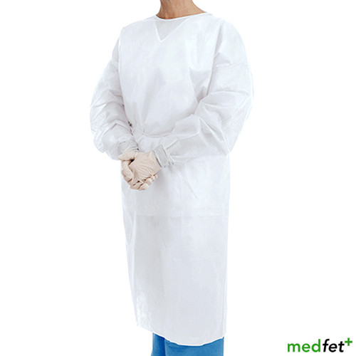 White Examination Gown
