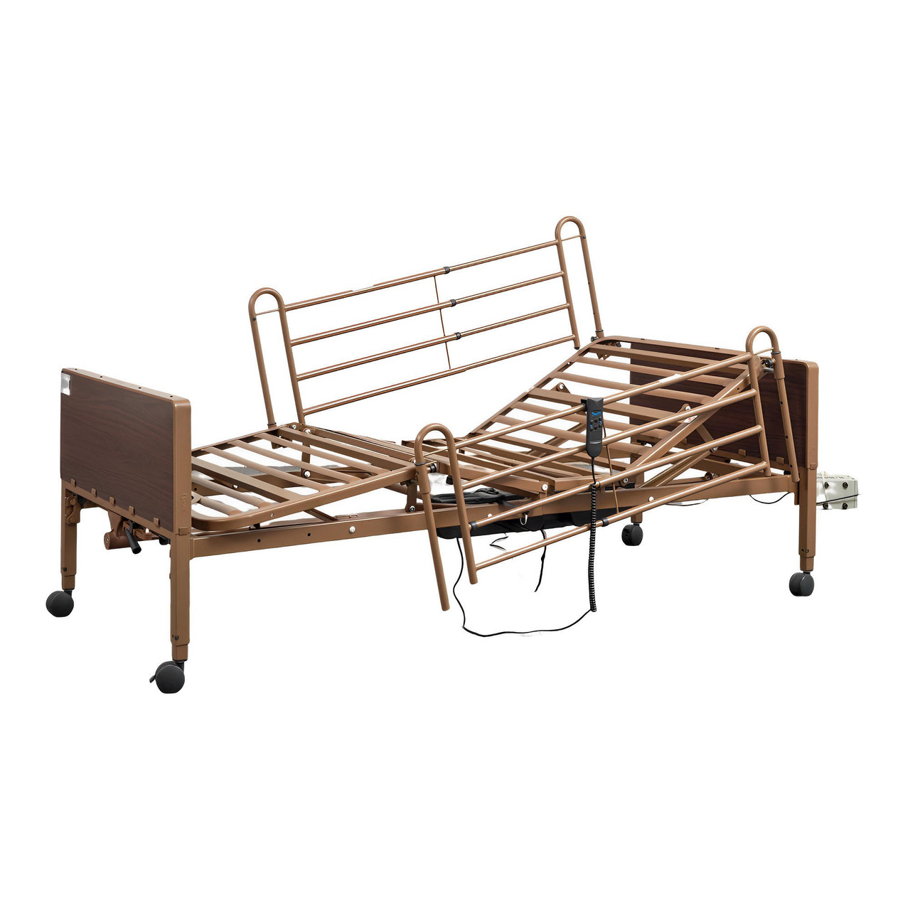 Home Care Bed - 2IN1 Full Electric Bed, Full and half rails ,Slat deck ...