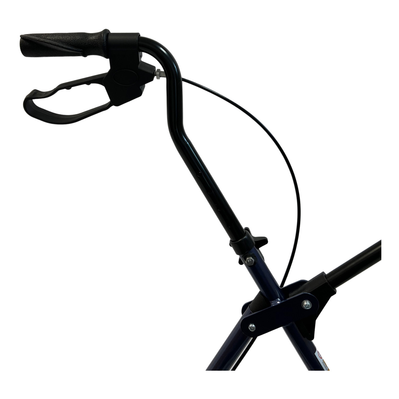 Heavy Duty Extra wide Steel Rollator, Straight padded backrest, Handle ...