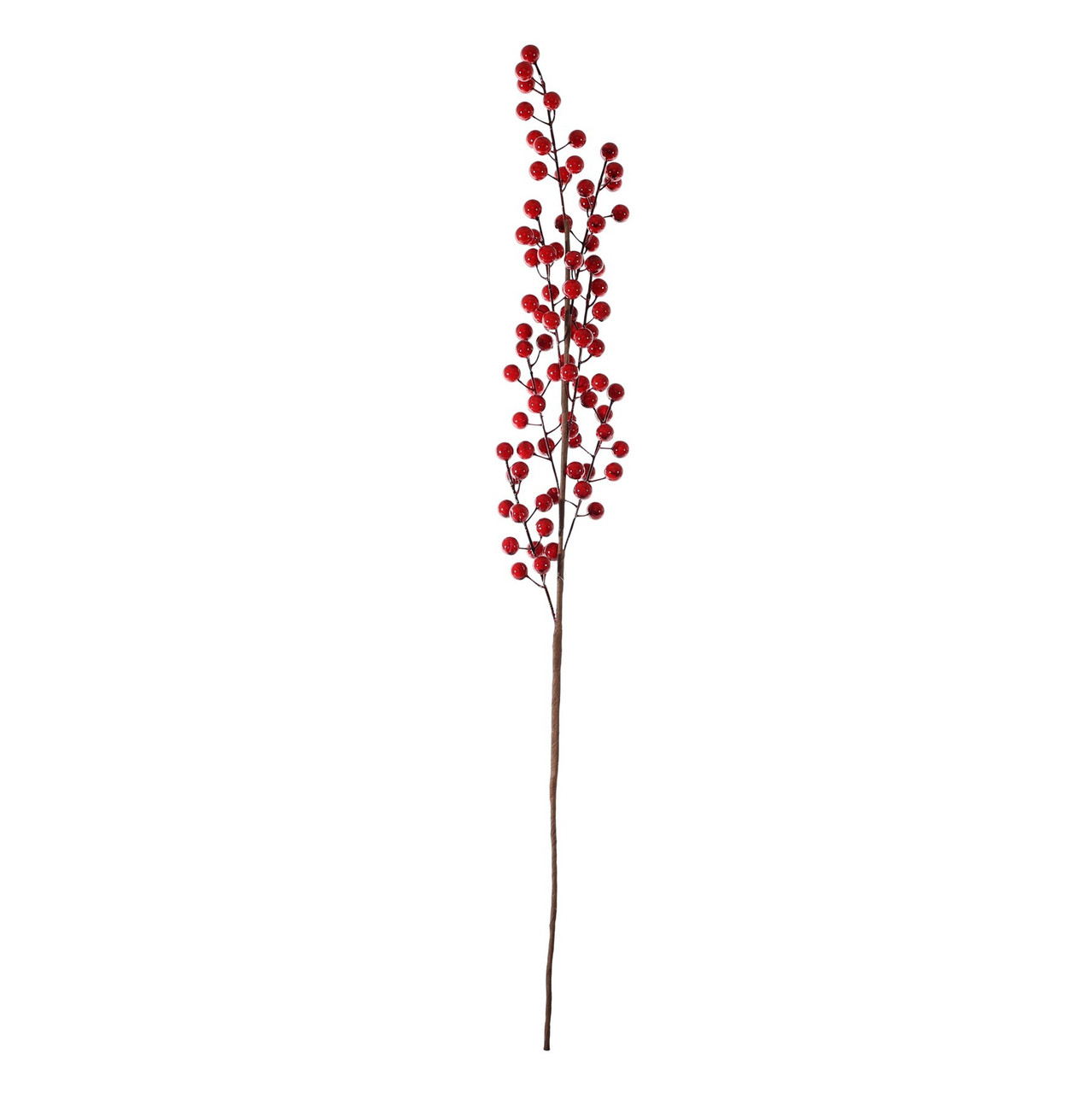 Vibrant Red Artificial Berry Stem for Decorative Arrangements (86cm)
