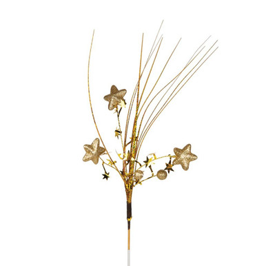 Glorious Gold Christmas Spray Pick for Holiday Decor