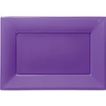 Purple Plastic Platters - Pack of 3 - Easy Florist Supplies