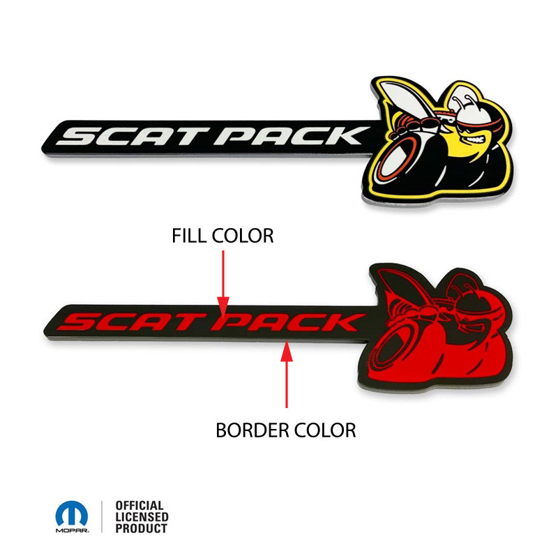 Scat Pack Acrylic Grill or Trunk Badge - American Brother Designs