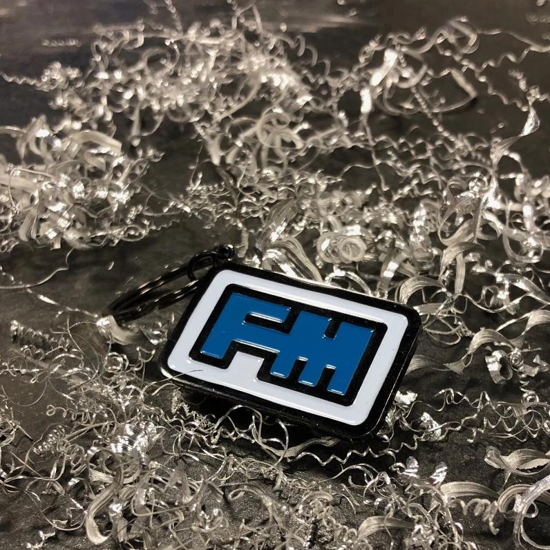 FM Metal Keychain - Fabless Manufacturing LLC