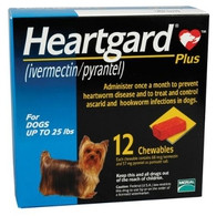 Heartgard Plus Chewables for Dogs up to 25 lbs (up to 11 kg) - Blue 12 ...