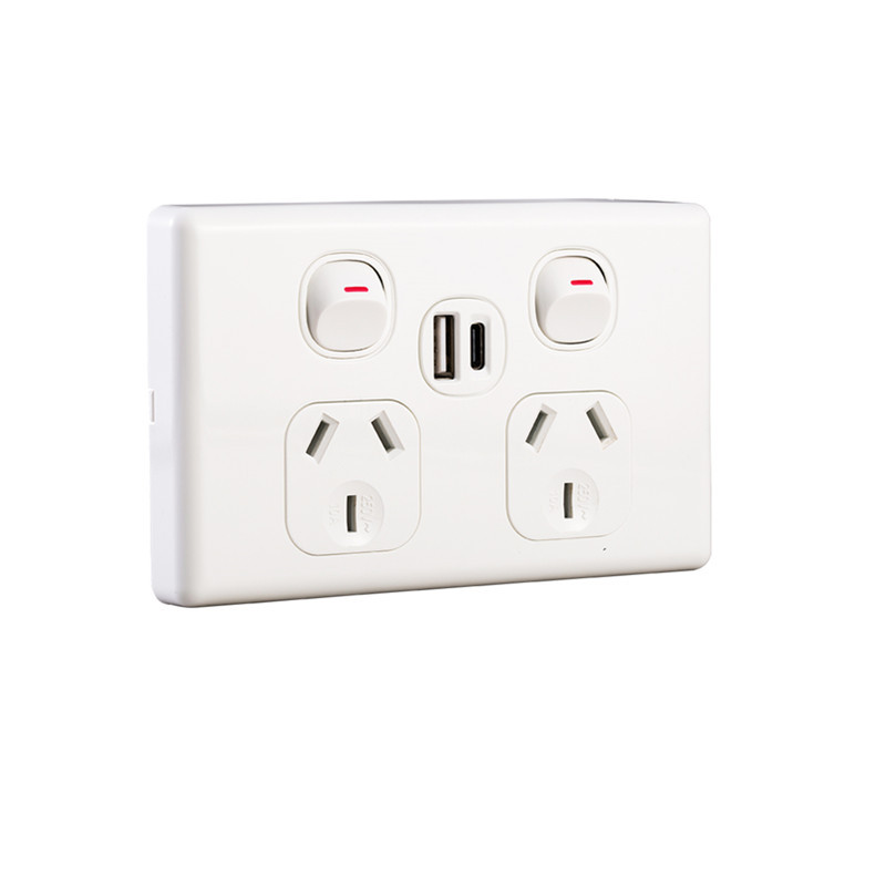 4.2 Amp USB + USC-C Double Power Point 10 Amp GPO CLASSIC CL - Electric ...