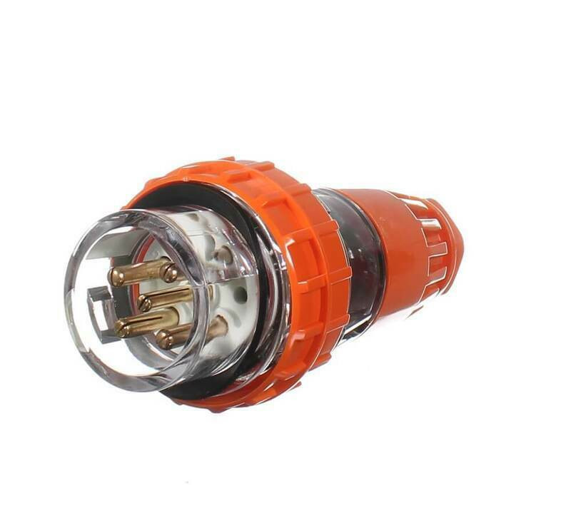 20 amp 3 Pin Plug IP66 ROUND PINS - Electric Direct