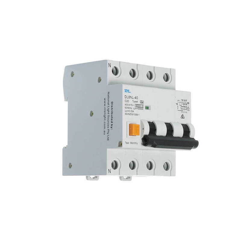 2 Pole RCBO 6Ka Safety Switch Circuit Breaker 1 Pole +N Type A CHINT