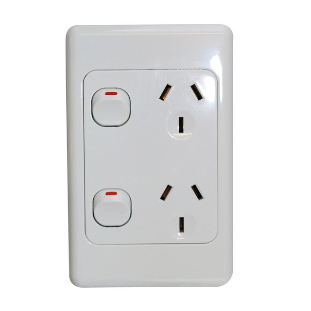10A Double Power Point GPO Vertical Original - Electric Direct