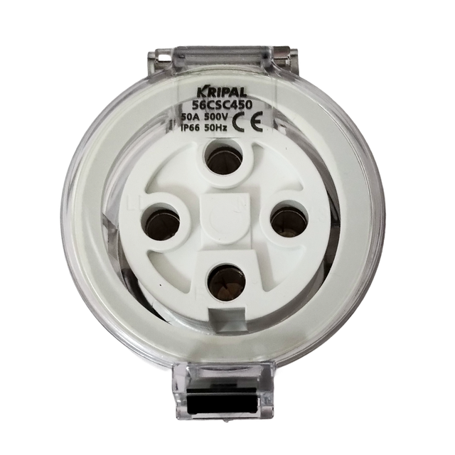 50 Amp 4 Pin Straight Socket 3 Phase - Electric Direct