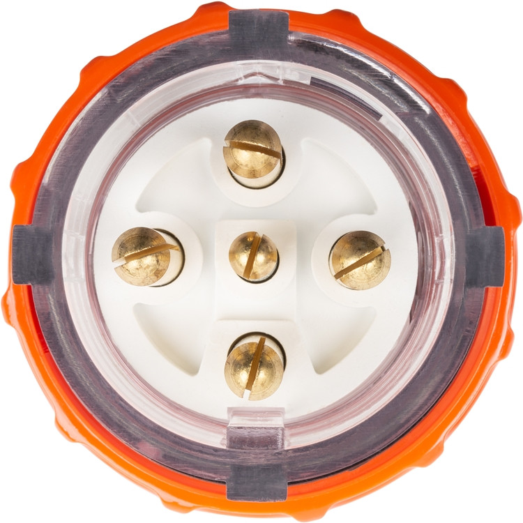 50 amp 5 Pin Straight plug IP66 - Electric Direct