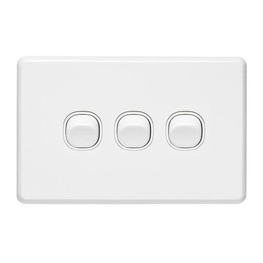 3 Gang light switch CLASSIC Horizontal - Electric Direct