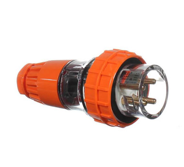 50 amp 4 Pin Straight Plug 3 Phase IP66 - Electric Direct