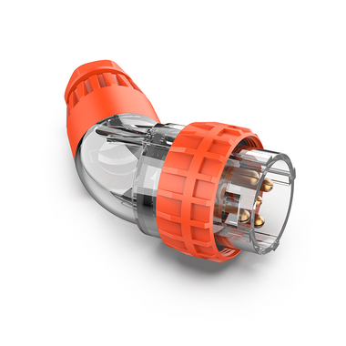 32 amp 5 Pin ANGLED 3 Phase plug IP66