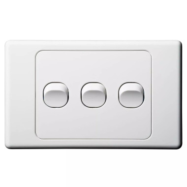 3 Gang Light Switch Original Horizontal - Electric Direct