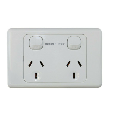Double Pole 10A Double Power Point GPO for RV Original - Electric Direct