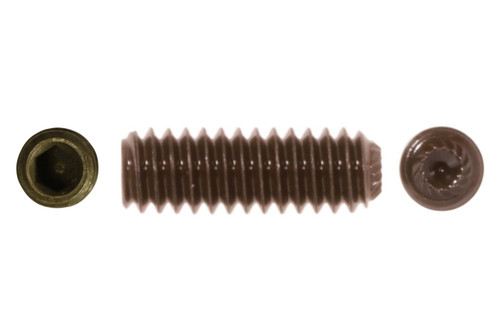 3/4"-10 x 1-1/2" Knurled Cup Socket Set Screw, Alloy Steel, Thermal ...