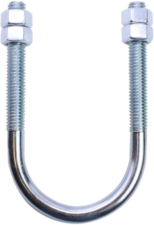 6" #137 U-Bolt with Nuts, Plated - U-Turn Fasteners, Inc.
