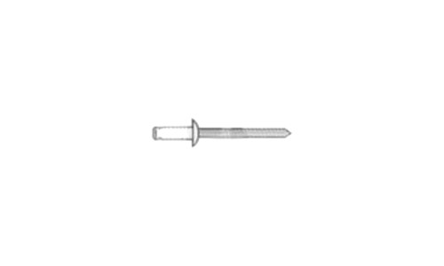 4-4 Steel/Steel (White Body) Dome Head Blind Rivet (Package of 500)