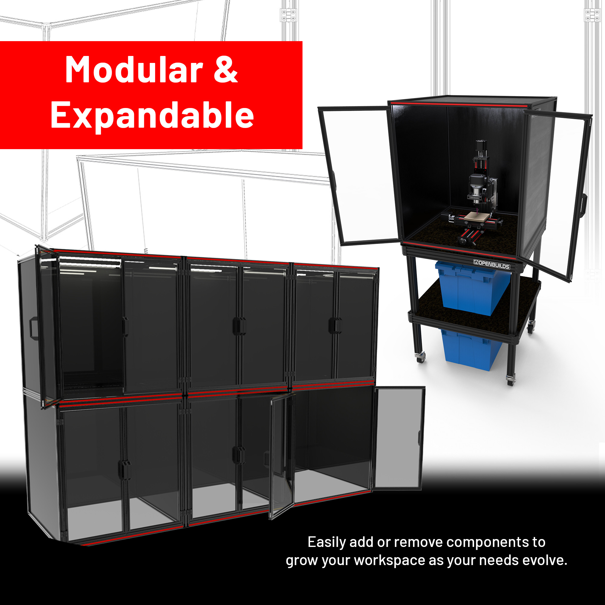 Modular Building System - Tables & Enclosures - OpenBuilds