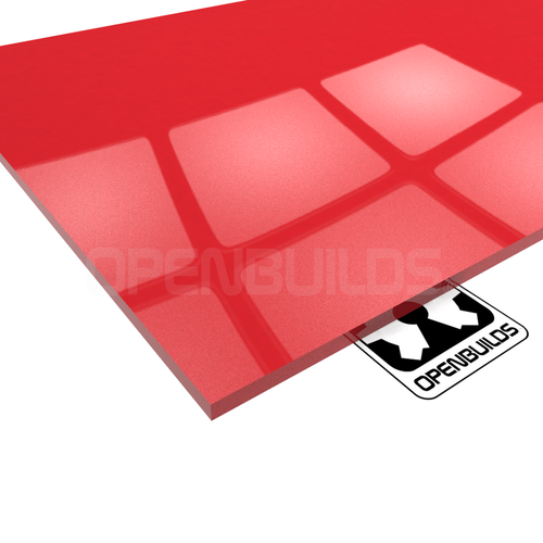 Cast Acrylic - Red - OpenBuilds