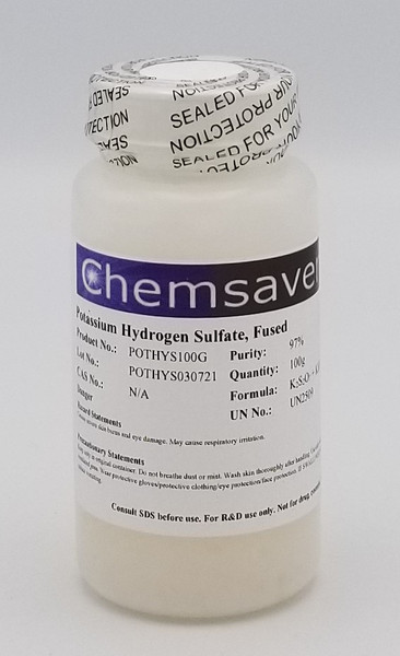 Potassium Hydrogen Sulfate, Fused, 97%, Mixture of Potassium ...