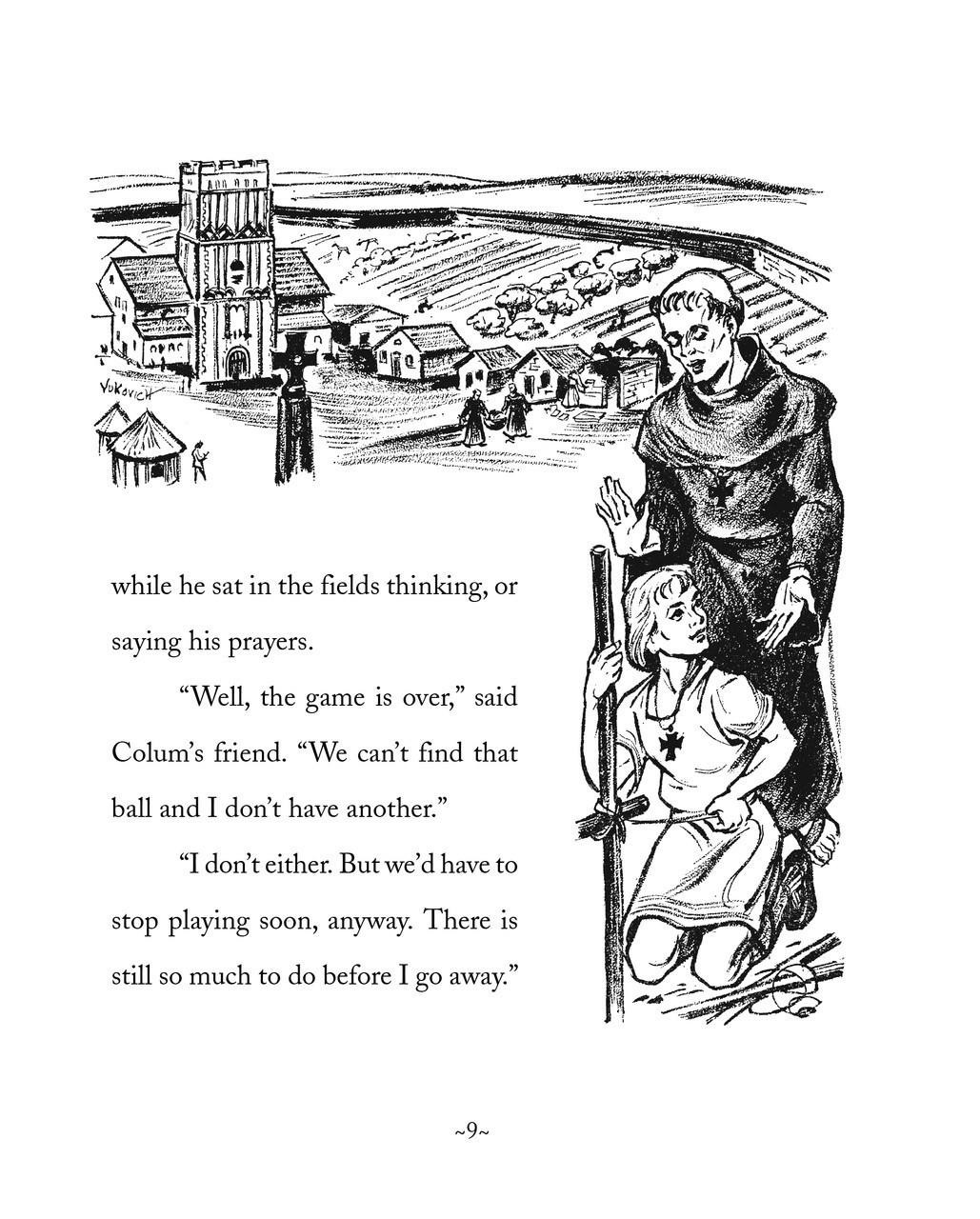 Saint Colum and the Crane