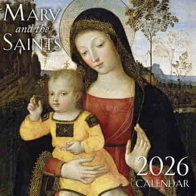 2026 Mary and the Saints Wall Calendar | Catholic Devotional