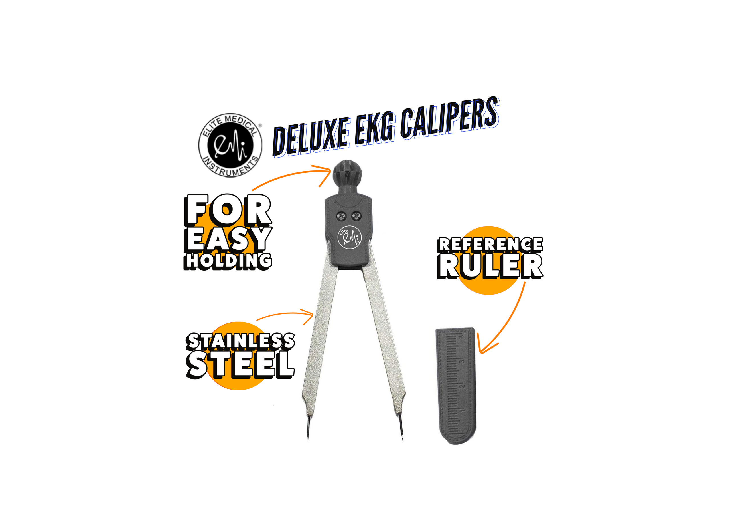 EKG ECG Calipers starting at $5.99. Bulk discounts available.
