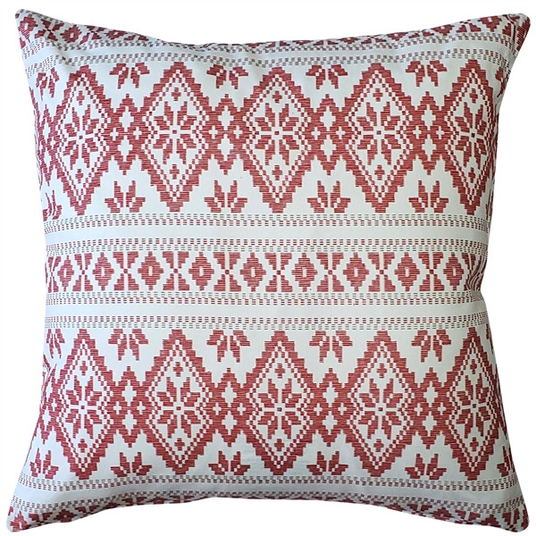 Malmo Red Diamond Throw Pillow 17x17 from Pillow Decor