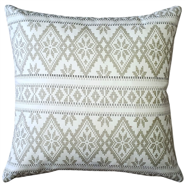 Malmo Cream Diamond Throw Pillow 17x17 from Pillow Decor