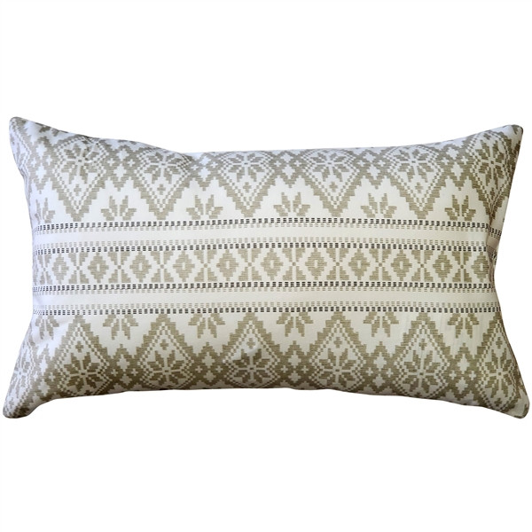 Malmo Cream Diamond Throw Pillow 12x19 from Pillow Decor