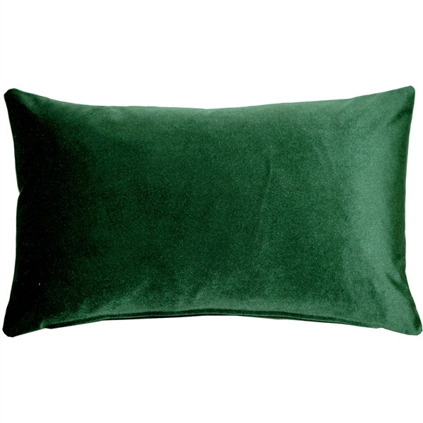 Corona Hunter Green Velvet Pillow 12x20 from Pillow Decor