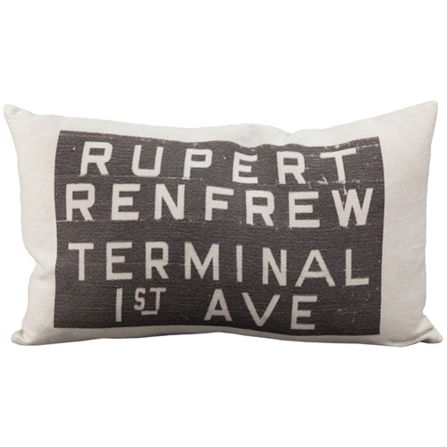 Rupert Bus Scroll Throw Pillow from Pillow Decor