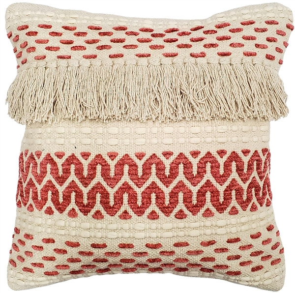 Ojai Red Bohemian Pillow 20x20 - Pillow Decor