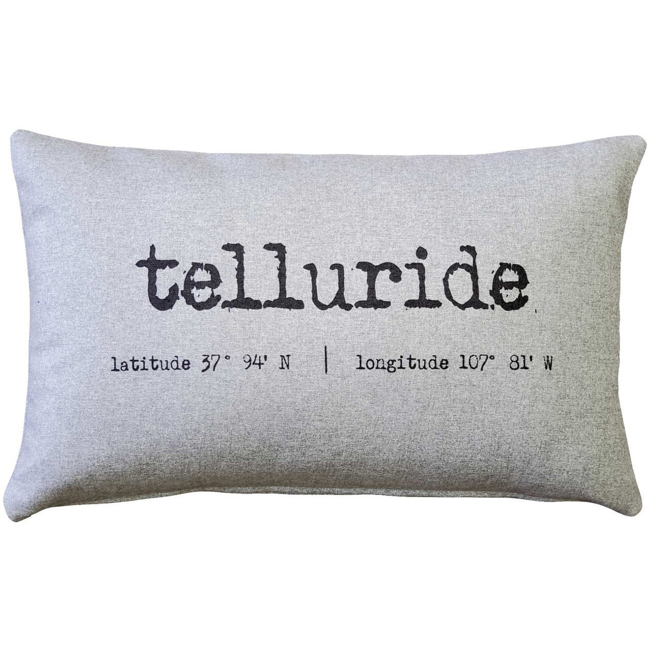 Telluride Gray Felt Coordinates Pillow 12x19 - Pillow Decor
