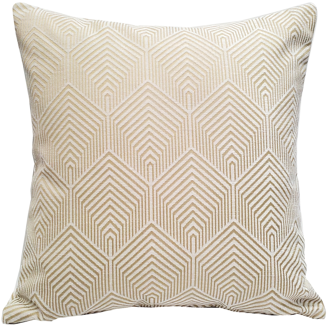Sahara Cream and Gold Textured Throw Pillow 20x20 | Pillow Decor